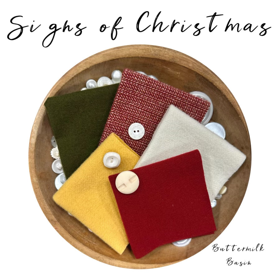 Signs of Christmas - Wool Bundle – Buttermilk Basin
