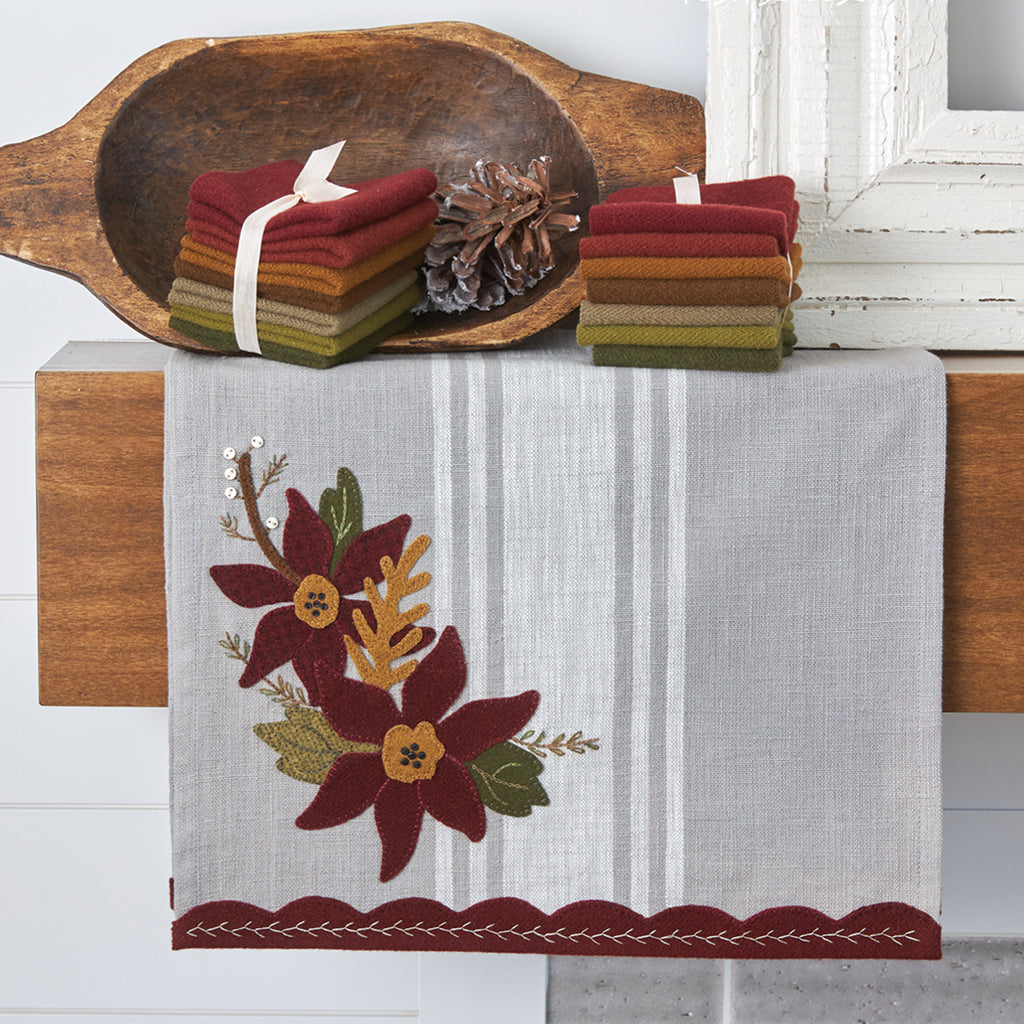 Poinsettia Table Runner – Buttermilk Basin