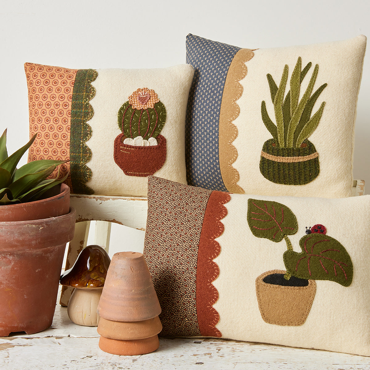 3 Potted Plants Pillows – Buttermilk Basin