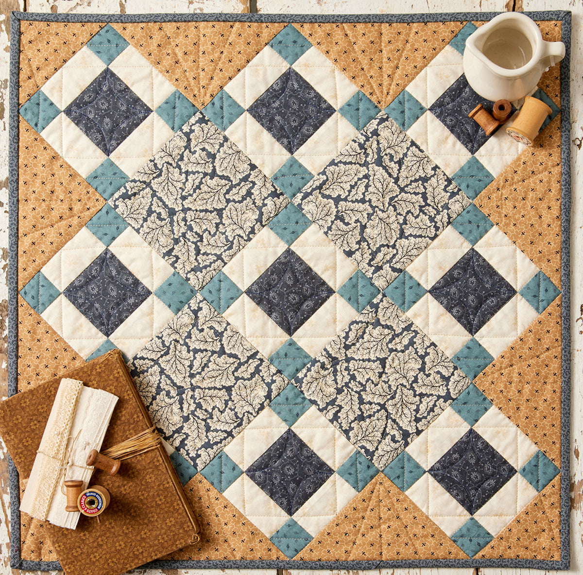 Scrappy 9 Blocks Pattern – Buttermilk Basin
