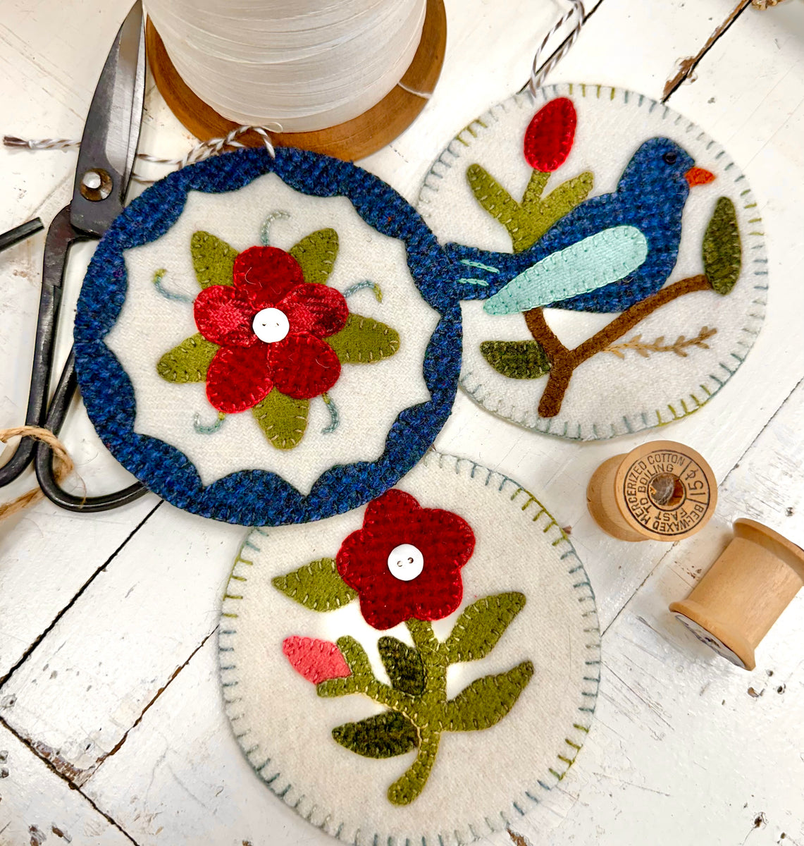 Summer Posie Ornaments – Buttermilk Basin