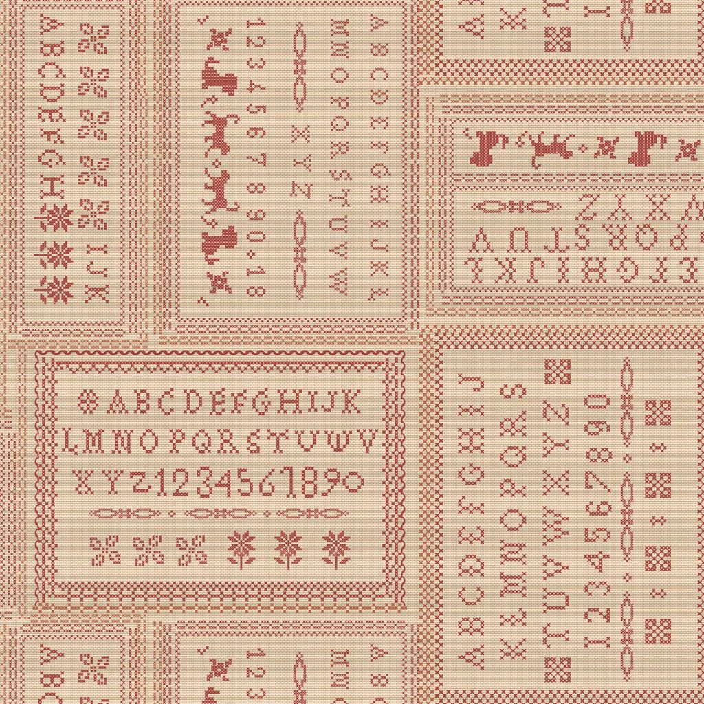 Haberdashery | Red Sampler Patch R520923D – Buttermilk Basin