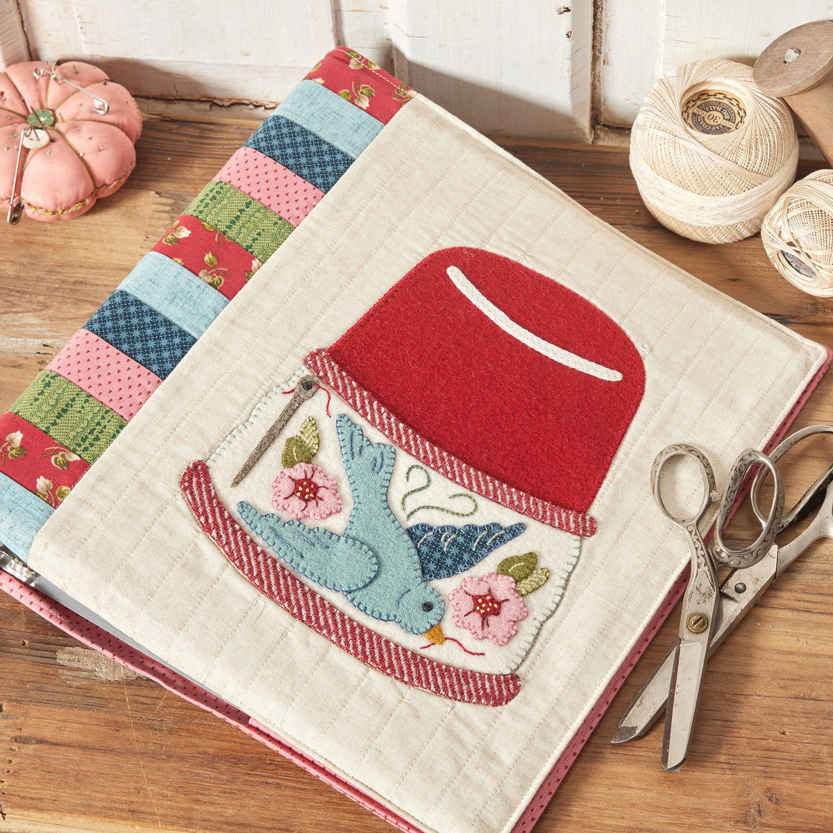 Sewing Bird Thimble Project Book Cover – Buttermilk Basin