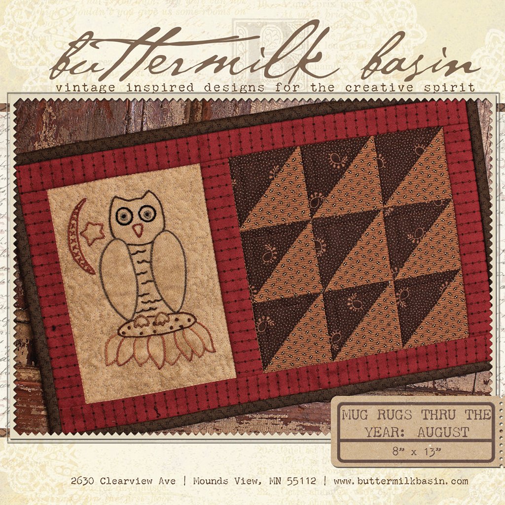 August Mug Rugs – Buttermilk Basin