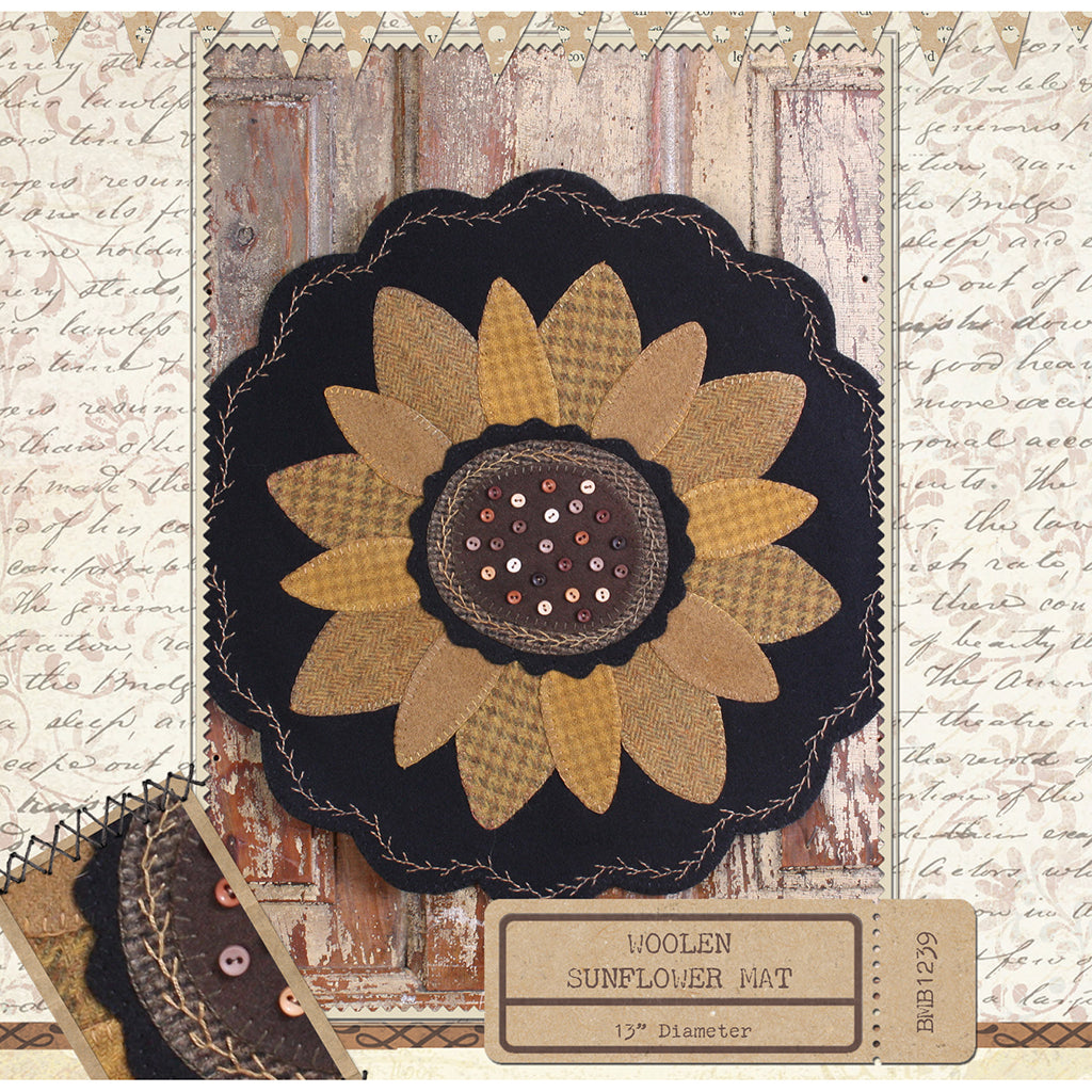 Woolen Sunflower Mat – Buttermilk Basin