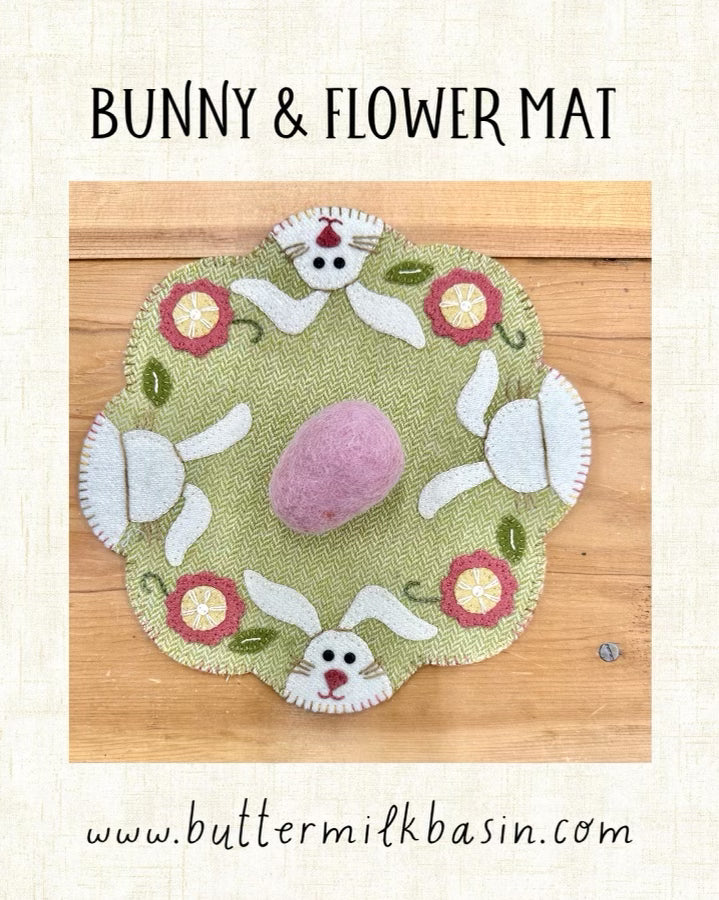 Bunny & Flower Mat – Buttermilk Basin