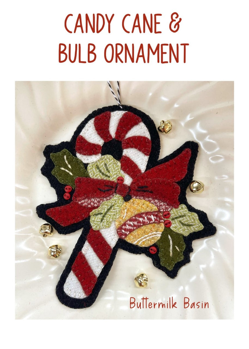 Candy Cane & Bulb Ornament – Buttermilk Basin