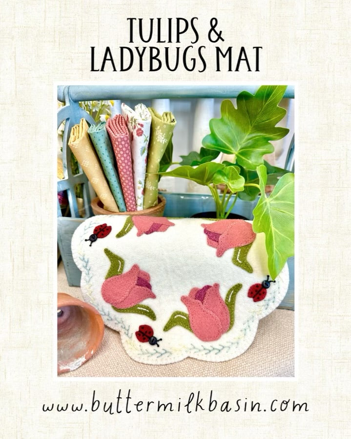 Tulips & Ladybugs Mat – Buttermilk Basin