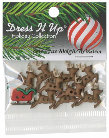 Reindeer and Sleigh Buttons – Buttermilk Basin
